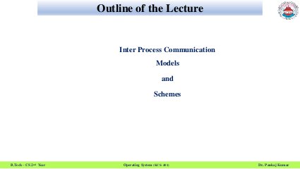 Operating System: interprocess Communication | PDF