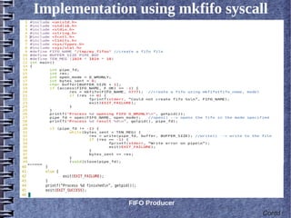 Inter process communication using Linux System Calls | PDF | Operating Systems | Computer ...