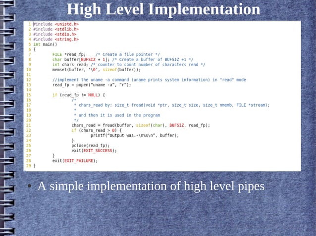Inter Process Communication Using Linux System Calls Pdf Operating
