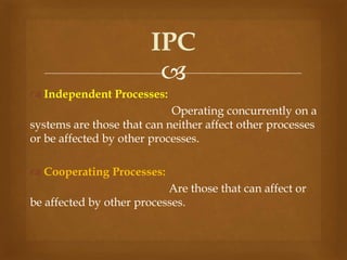 Inter Process Communication | PPTX