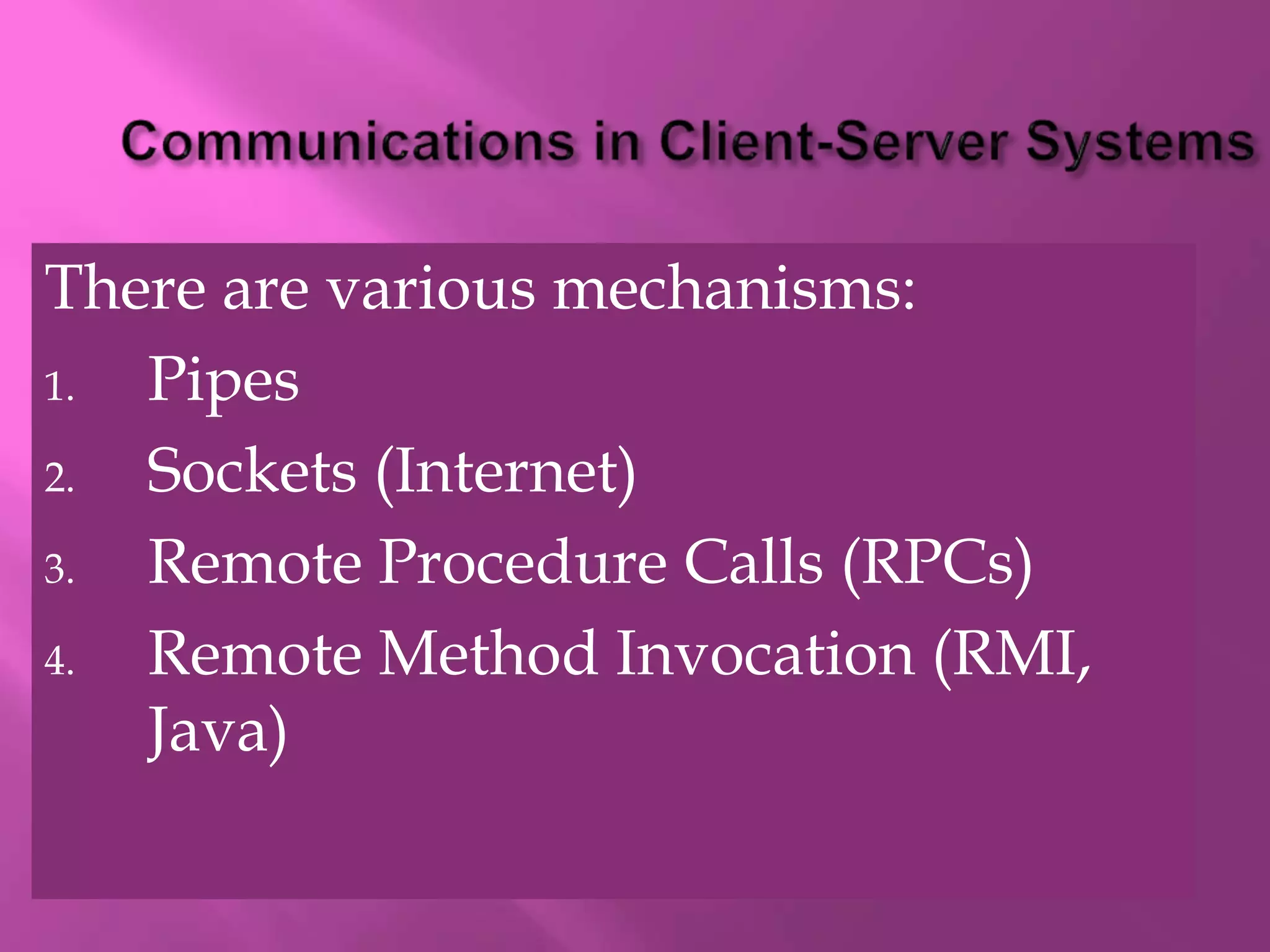 Inter process communication | PPT