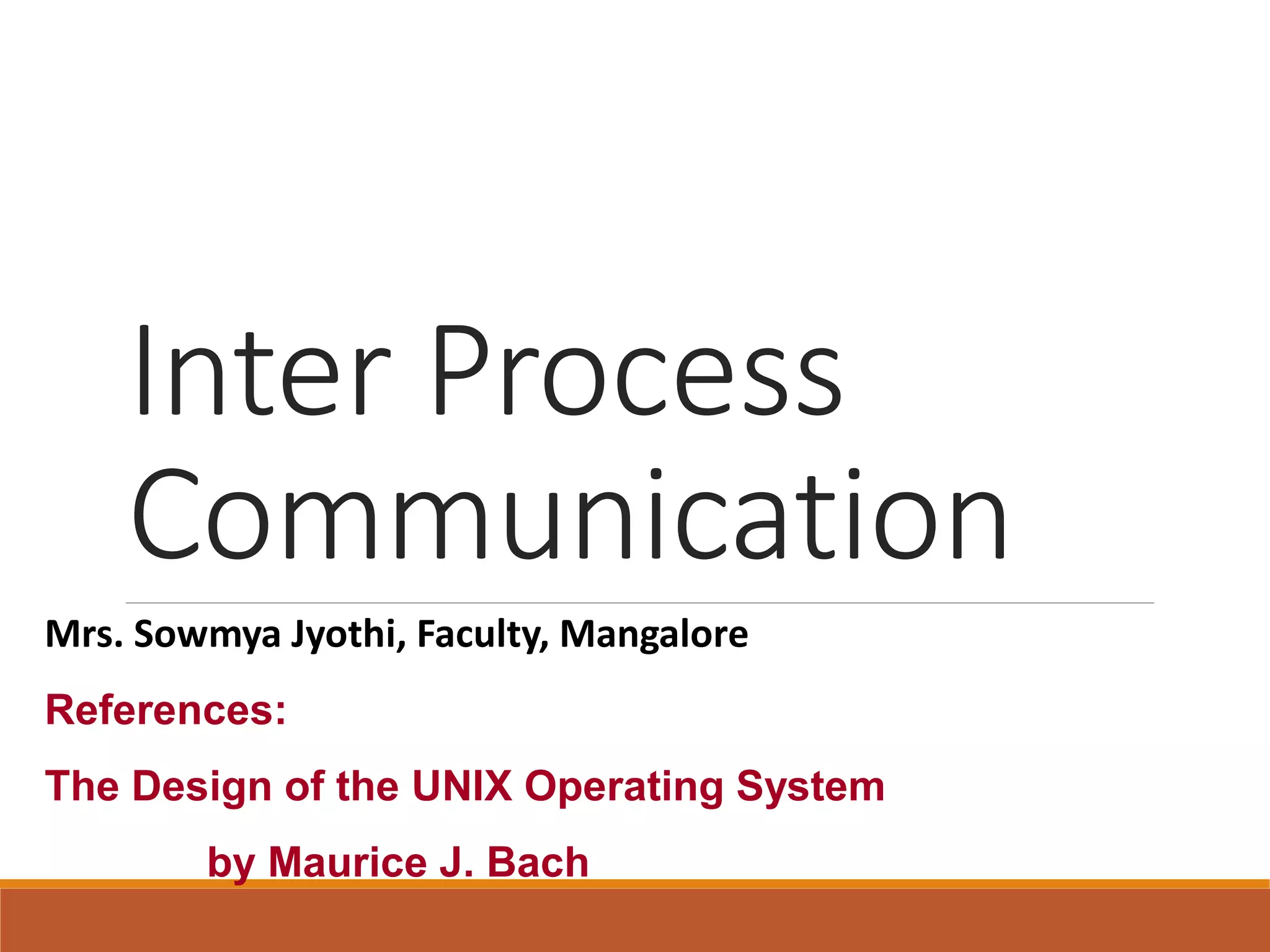 Inter Process Communication PPT | PPT