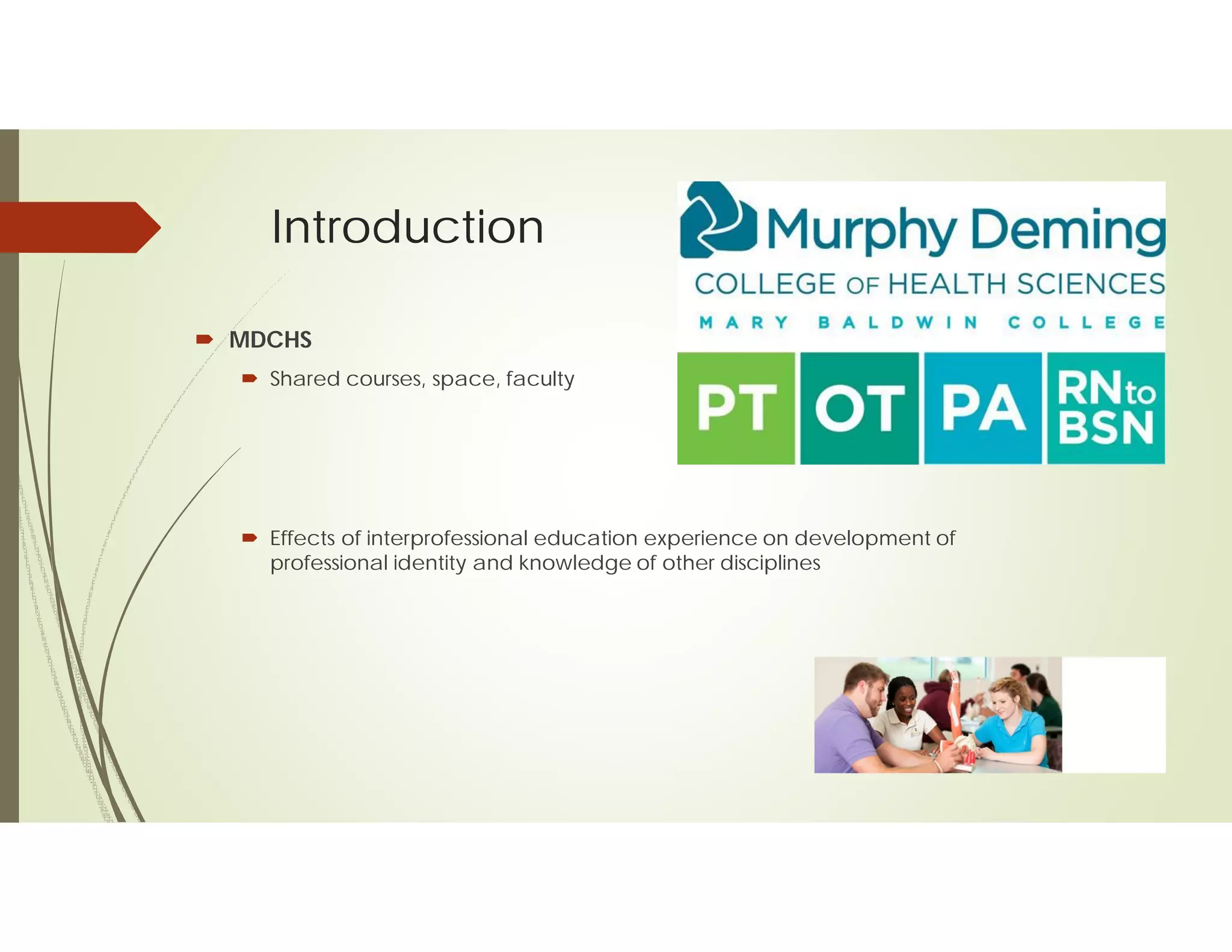 Interprofessional graduate healthcare students' professional identity | PPT