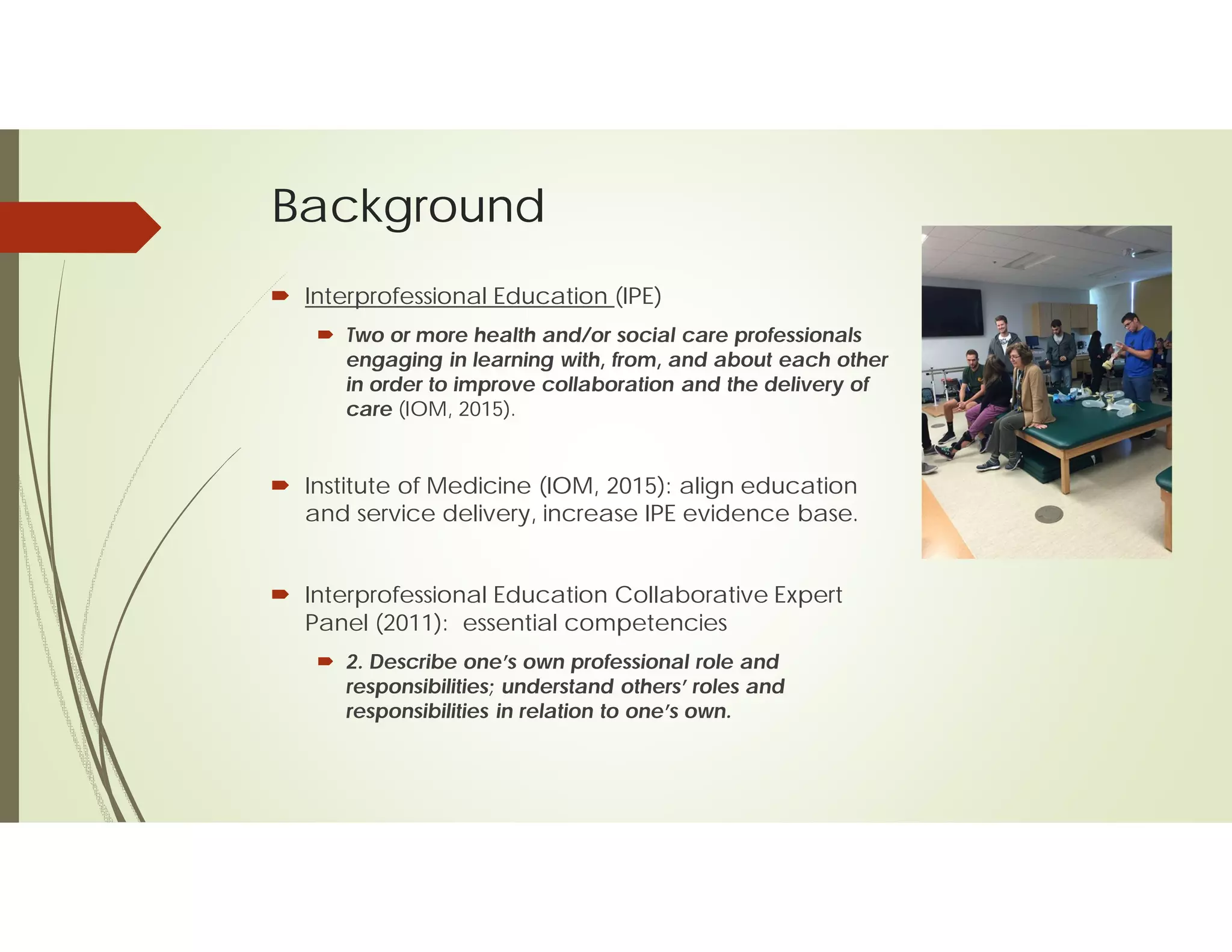 Interprofessional graduate healthcare students' professional identity | PPT