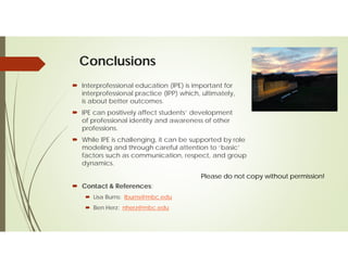 Interprofessional graduate healthcare students' professional identity | PPT