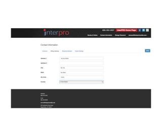 InterPRO Project Management System | PPT