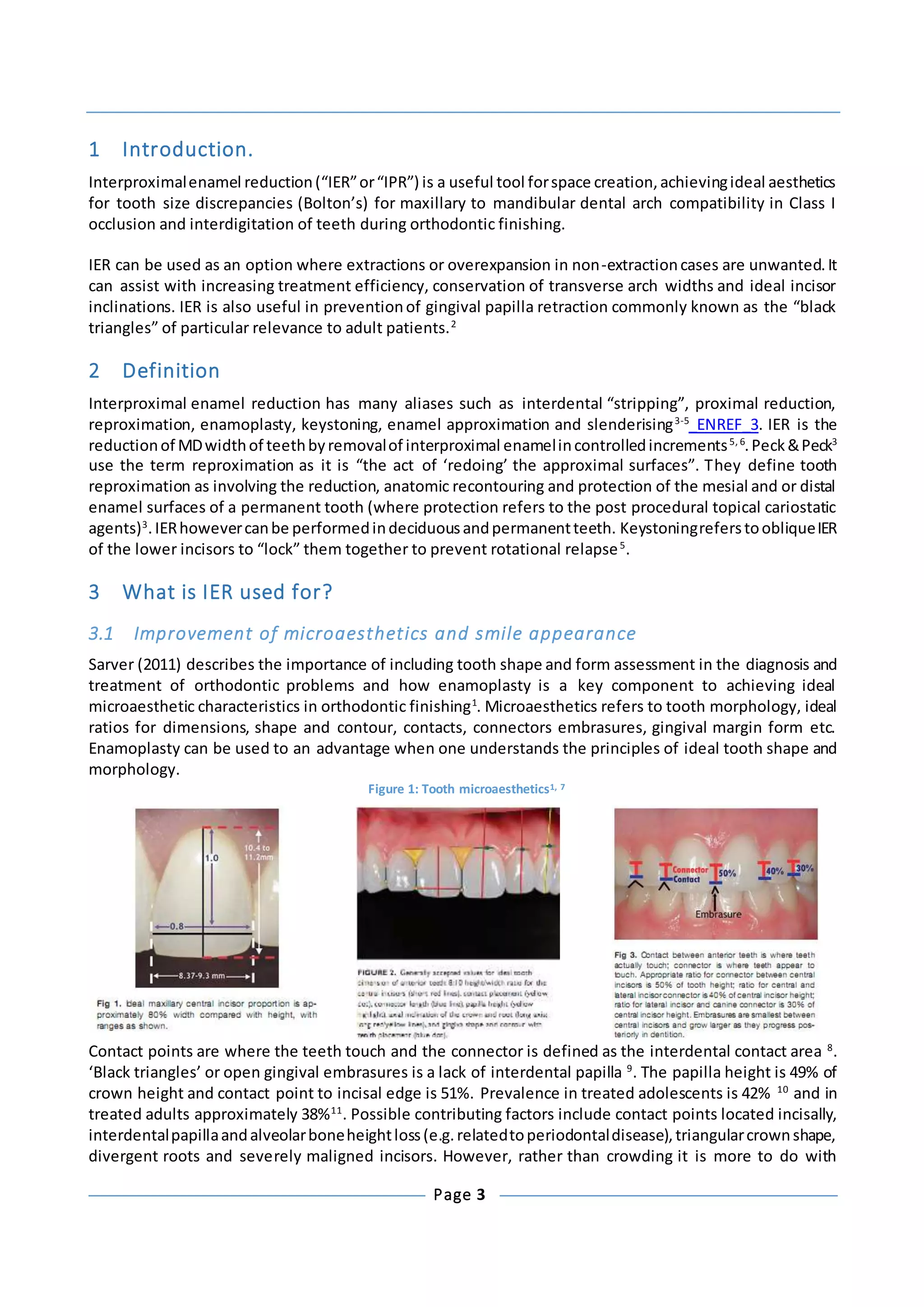 Interproximal enamel reduction / for orthodontists by Almuzian | DOCX