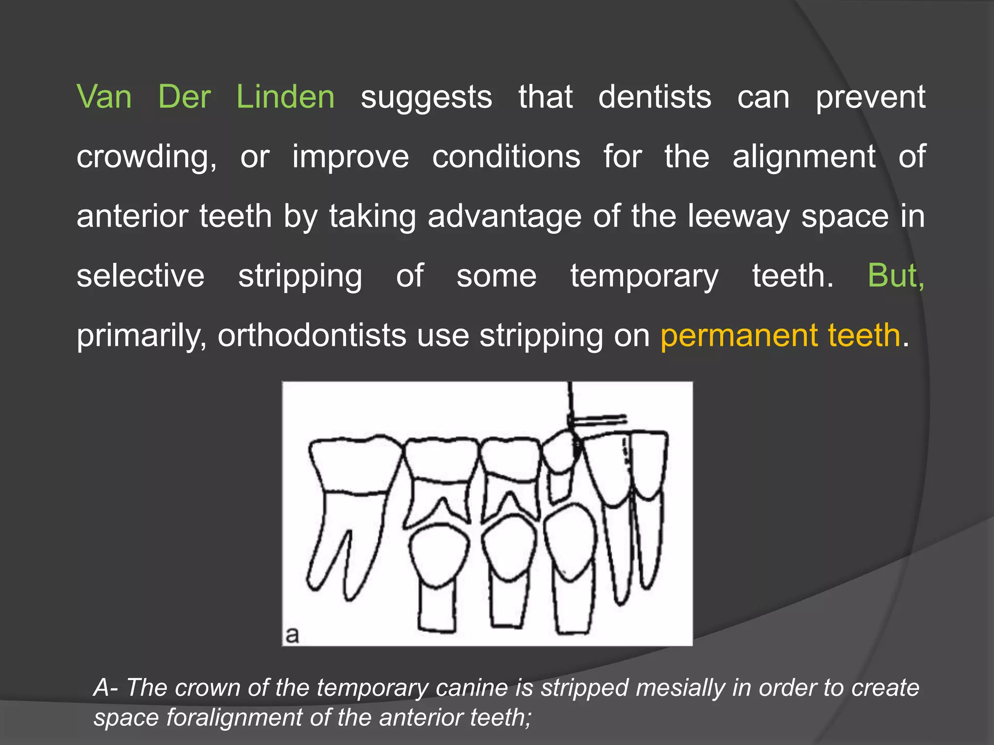 Interproximal Enamel Reduction (stripping) | PPTX