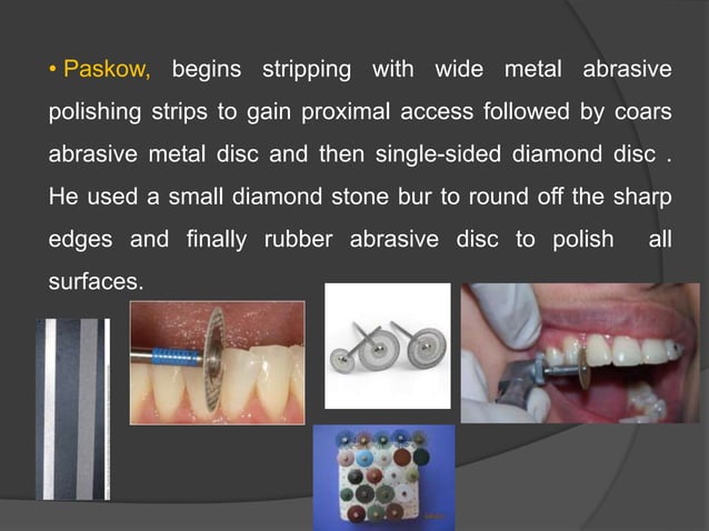 Interproximal Enamel Reduction (stripping) | PPTX | Dental Health ...