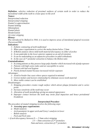 Interproximal Stripping Docx