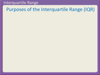 Inter quartile range | PPTX