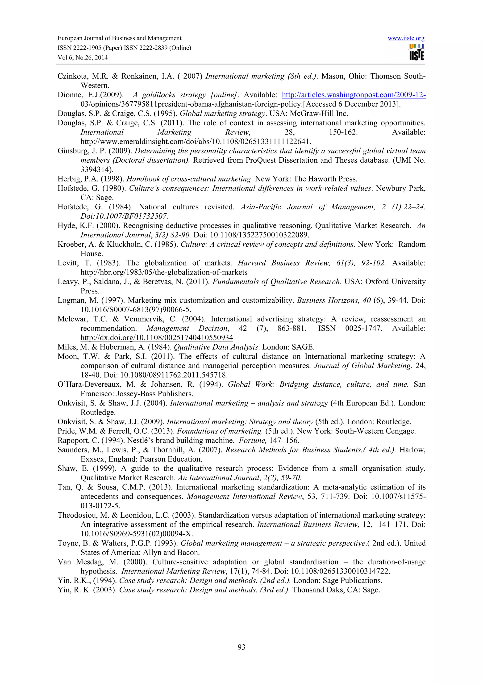 Interrelationship between culture and marketing strategy | PDF