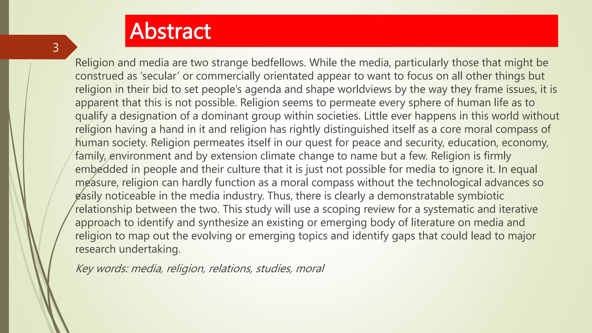 Interrogating how the media portrays contemporary religion- The ...