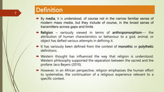 Interrogating how the media portrays contemporary religion- The ...