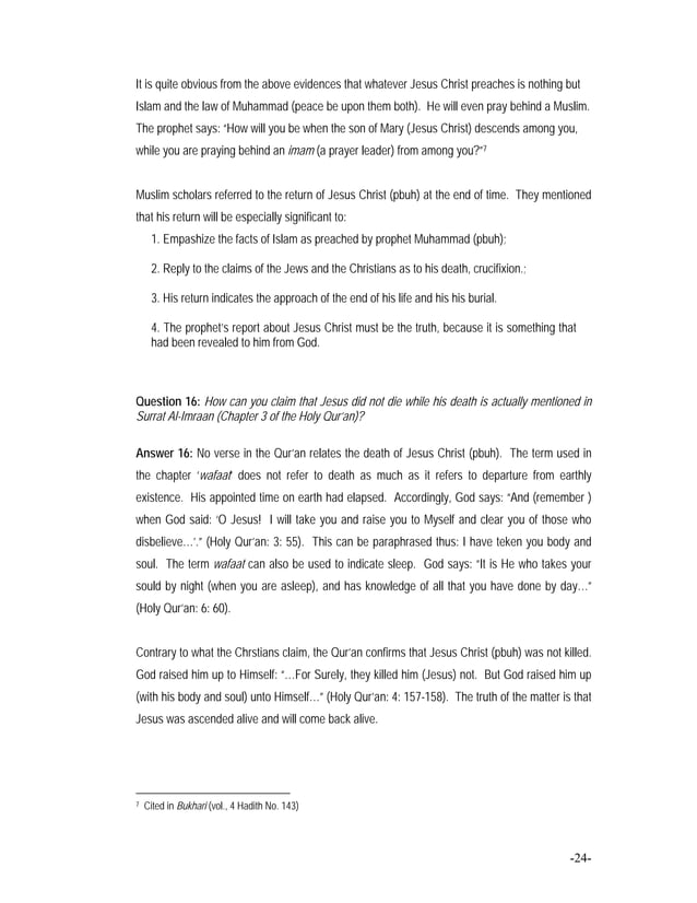 Interrogating islam questions and answers on islam | PDF