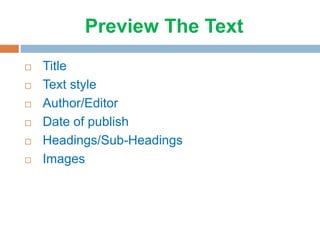 Interrogating the text , Critical thinking | PPTX