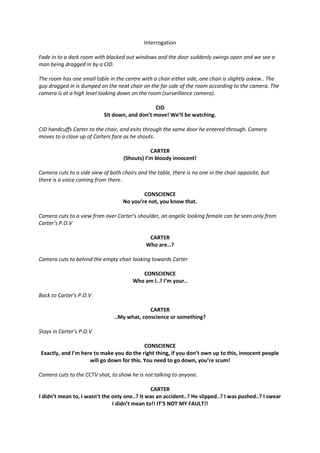 Interrogation script | PDF