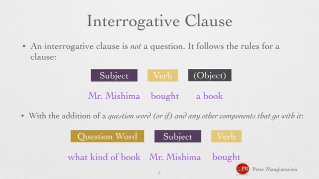Interrogative Clauses | PDF