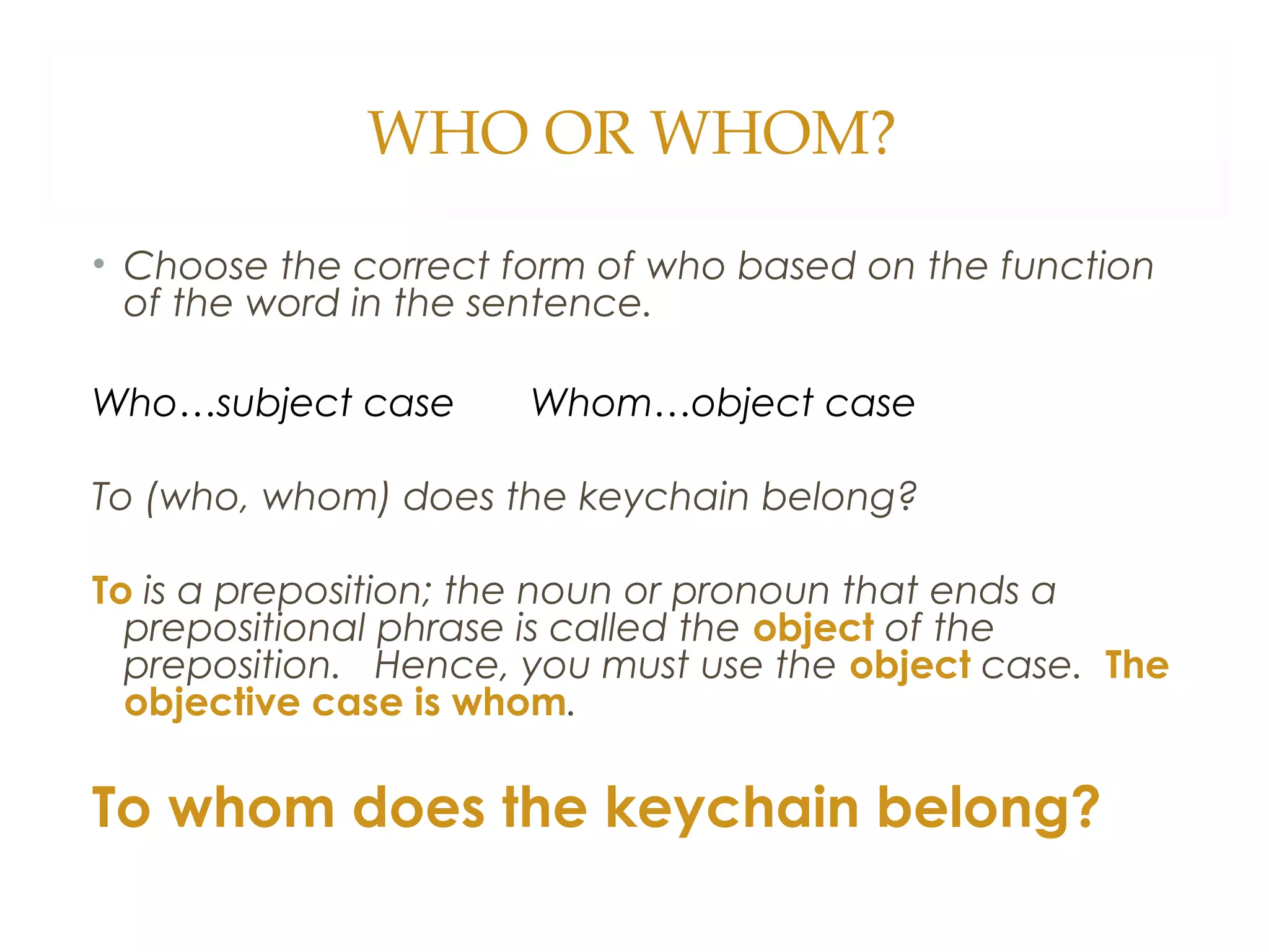 Interrogative and demonstrative pronouns | PPT