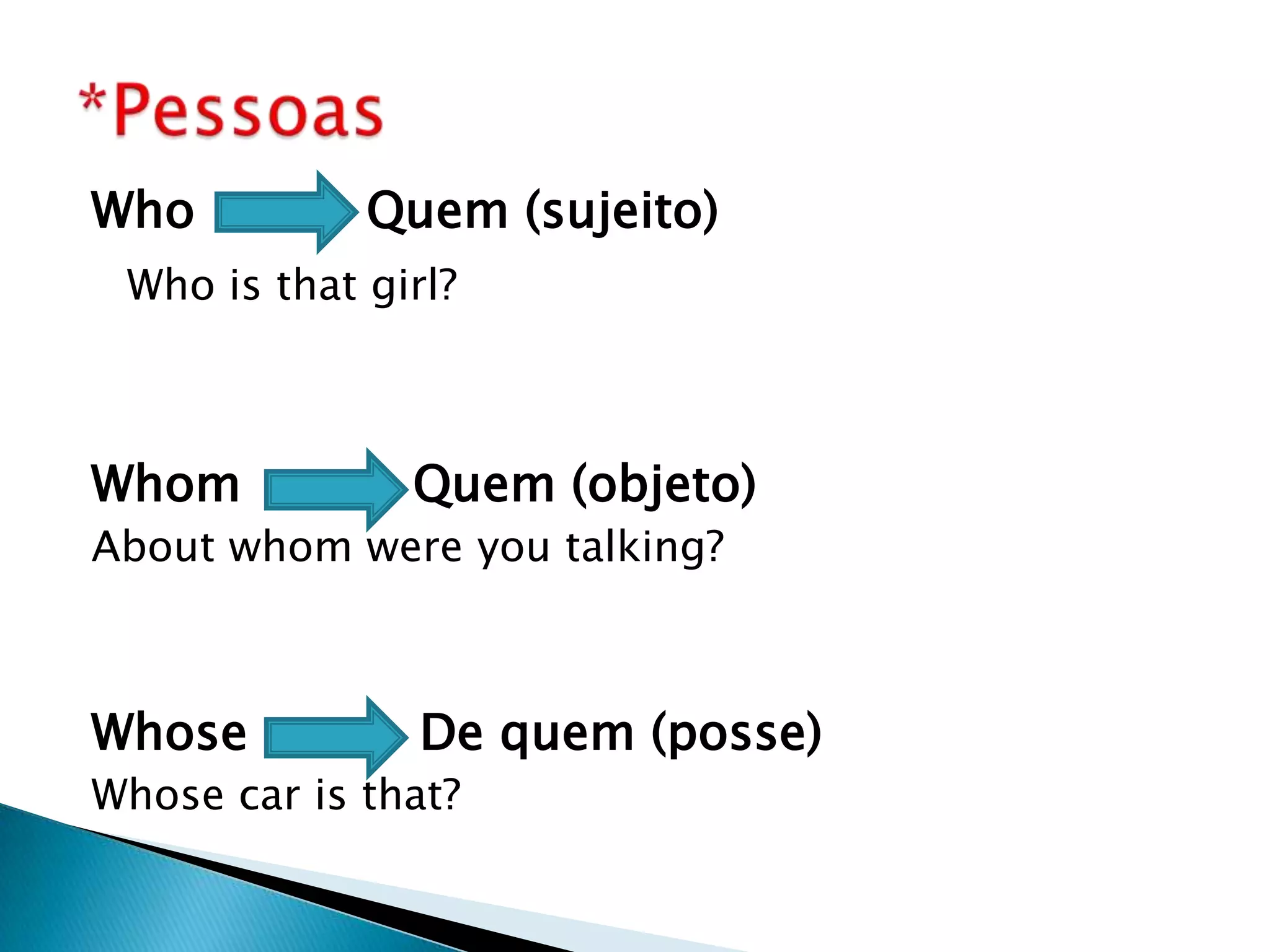 Interrogative Pronouns | PPTX