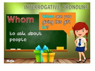 Interrogative pronouns | PPTX