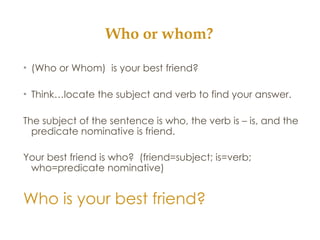 Learning interrogative pronouns in English | PPT