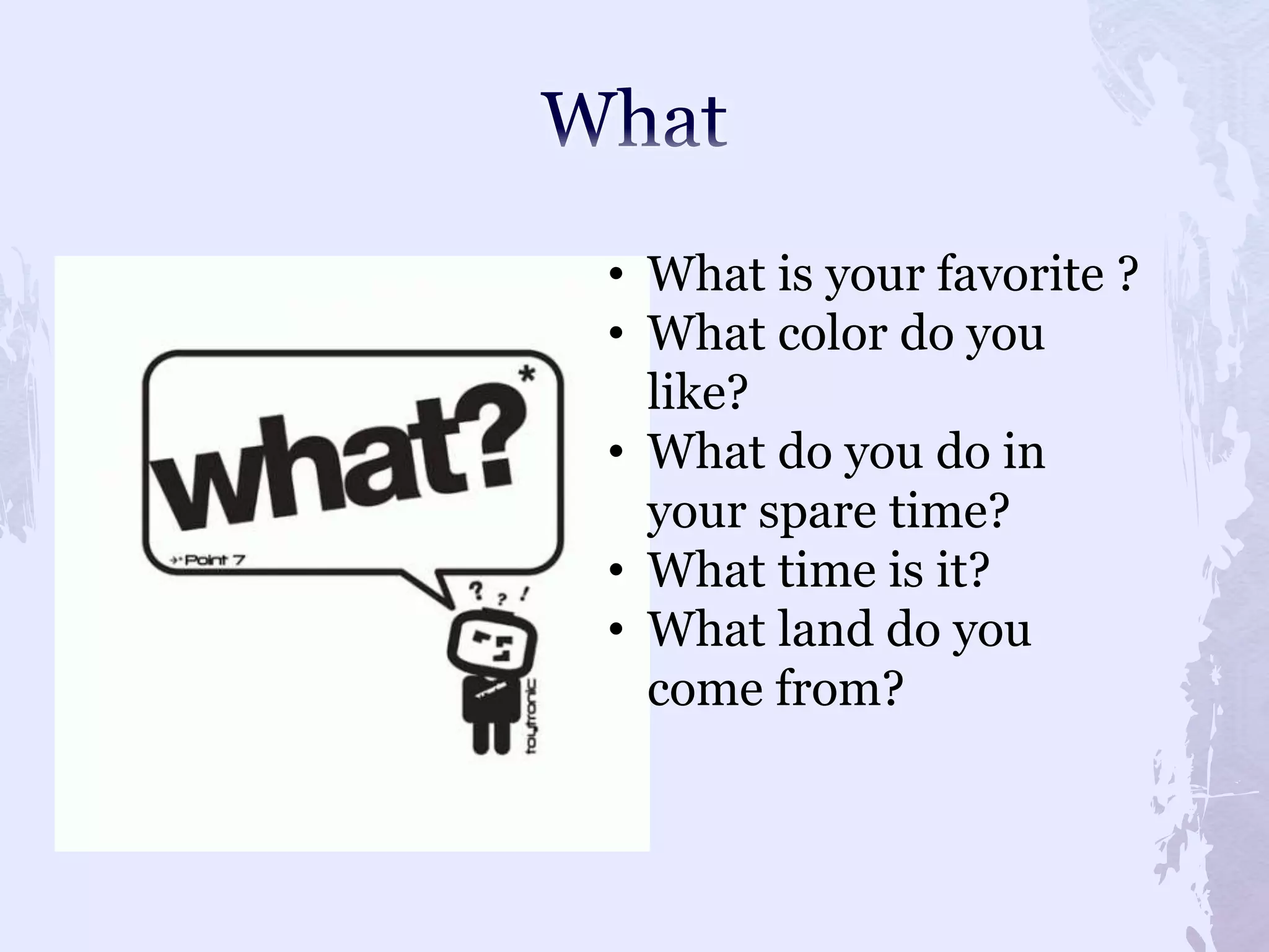 Interrogatives [Japanese junior high school second year] | PPTX