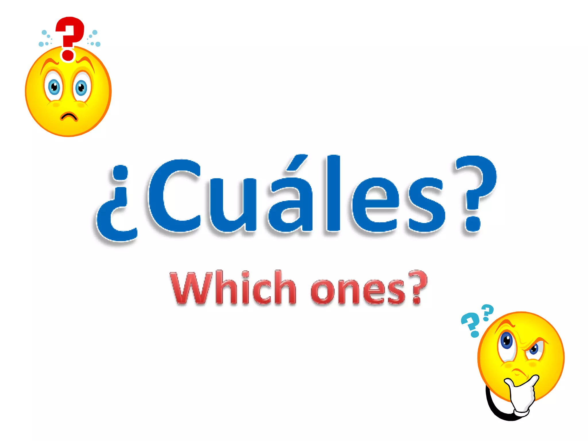 Interrogatives / Questions Words in Spanish | PPT