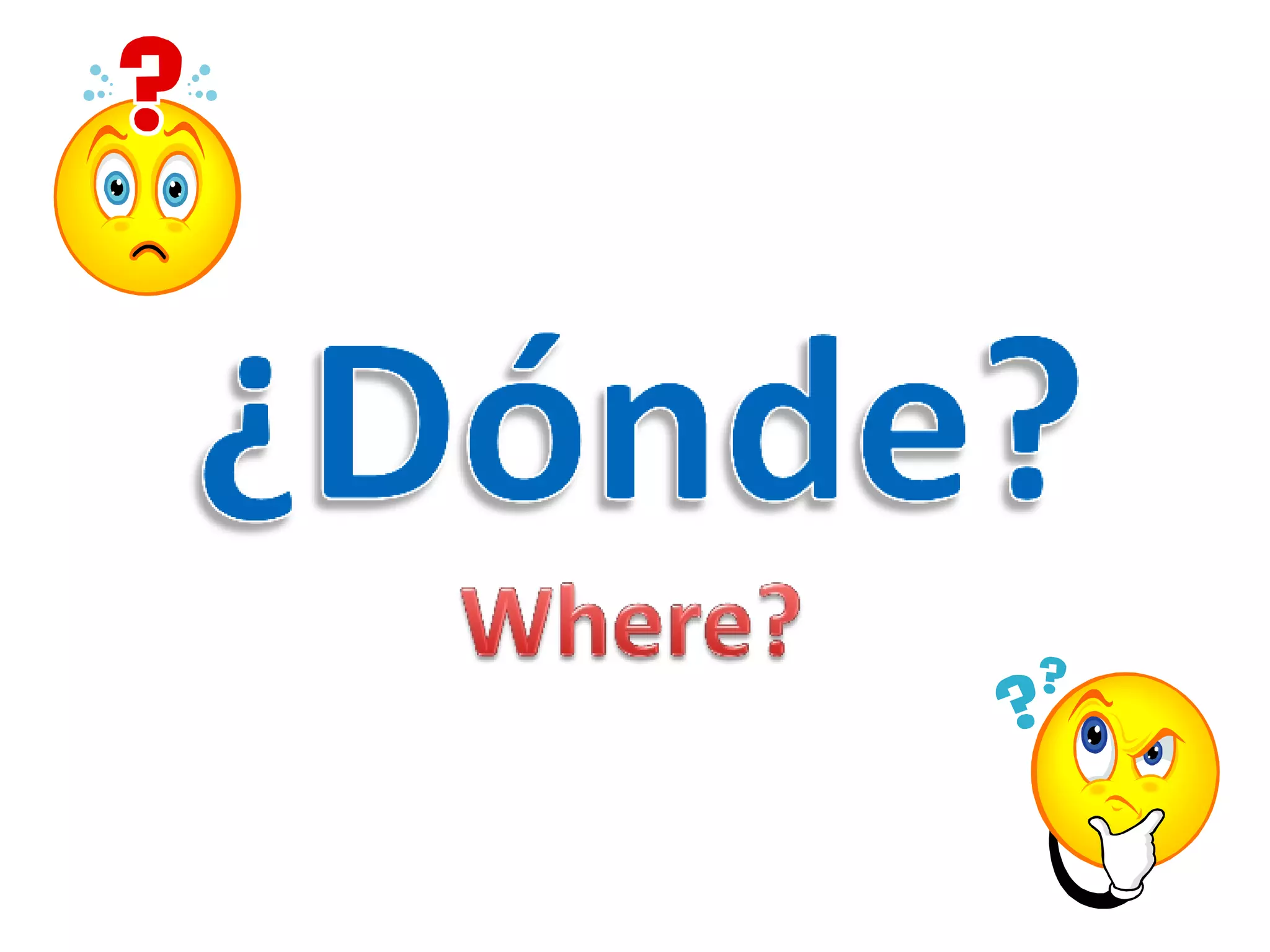 Interrogatives / Questions Words in Spanish | PPT