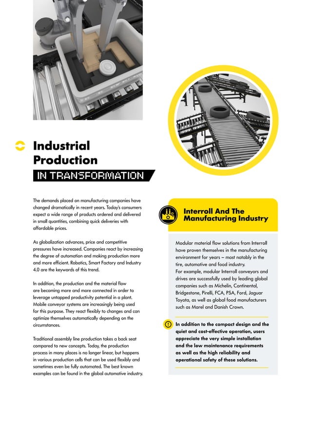 The Interroll Smart Pallet Mover Optimizing The Material Flow In ...