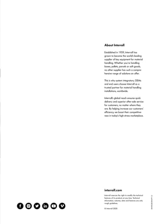 The Interroll Smart Pallet Mover Optimizing The Material Flow In ...