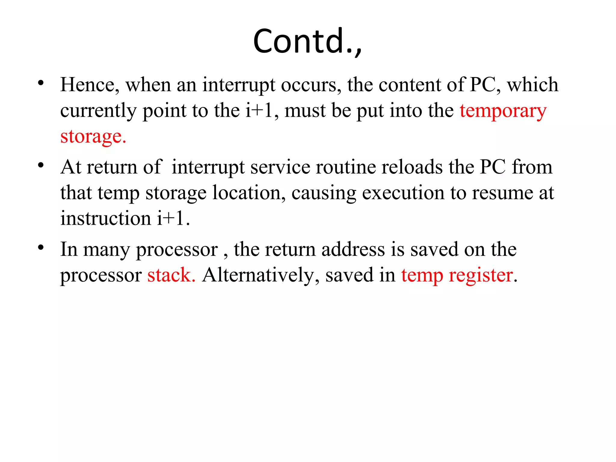 Interrupt | PPT | Operating Systems | Computer Software and Applications