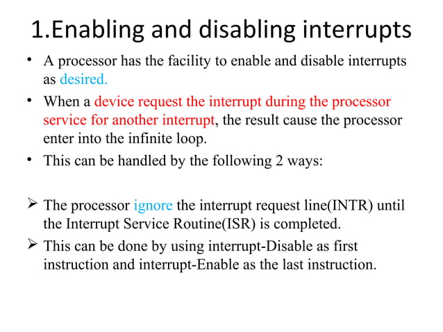 Interrupt | PPT | Operating Systems | Computer Software and Applications
