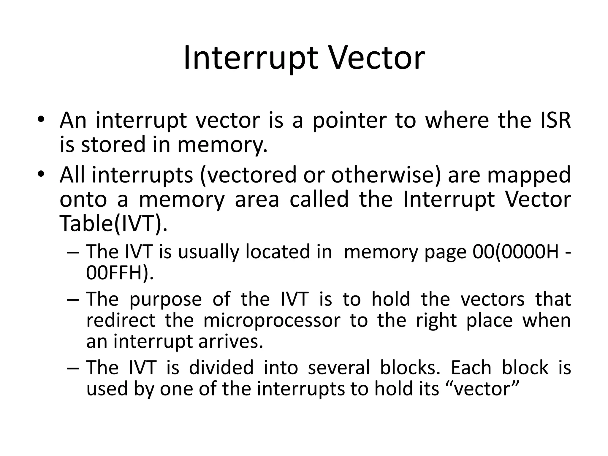Introduction to Interrupts of 8085 microprocessor | PPT Introduction to Interrupts of 8085 microprocessor | PPT
