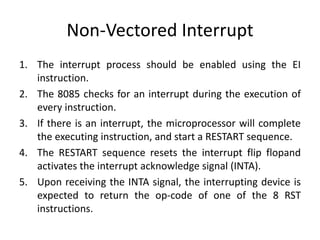 Introduction to Interrupts of 8085 microprocessor | PPT