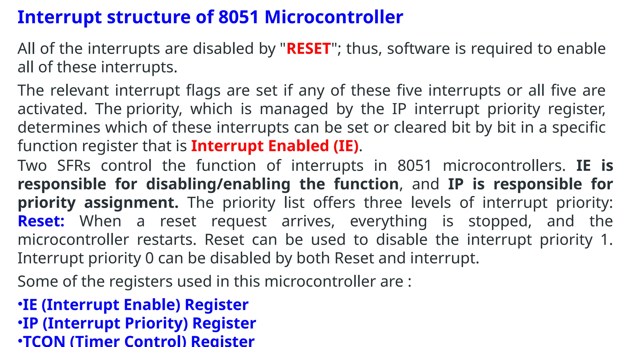 Interrupt in 8051 microcontrollers .pptx