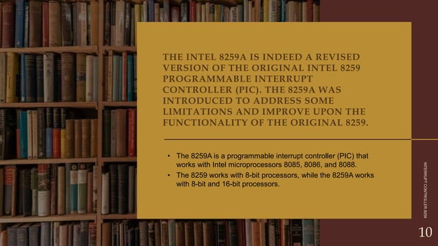 INTERRUPT CONTROLLER 8259 MICROPROCESSOR | PPT