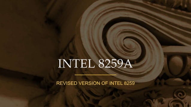 INTERRUPT CONTROLLER 8259 MICROPROCESSOR | PPT