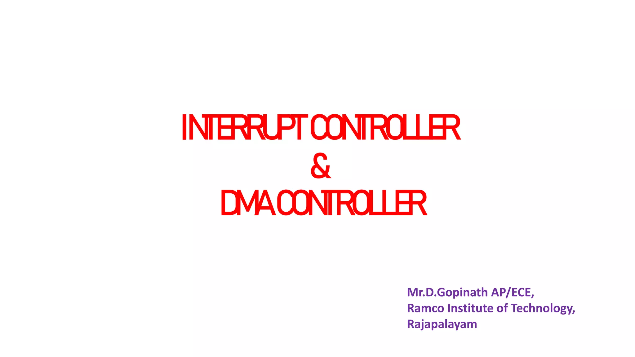 Interrupt, DMA controller.pptx