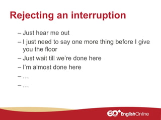 Interrupting politely | PPTX