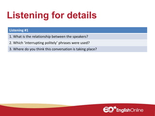 Interrupting politely | PPTX