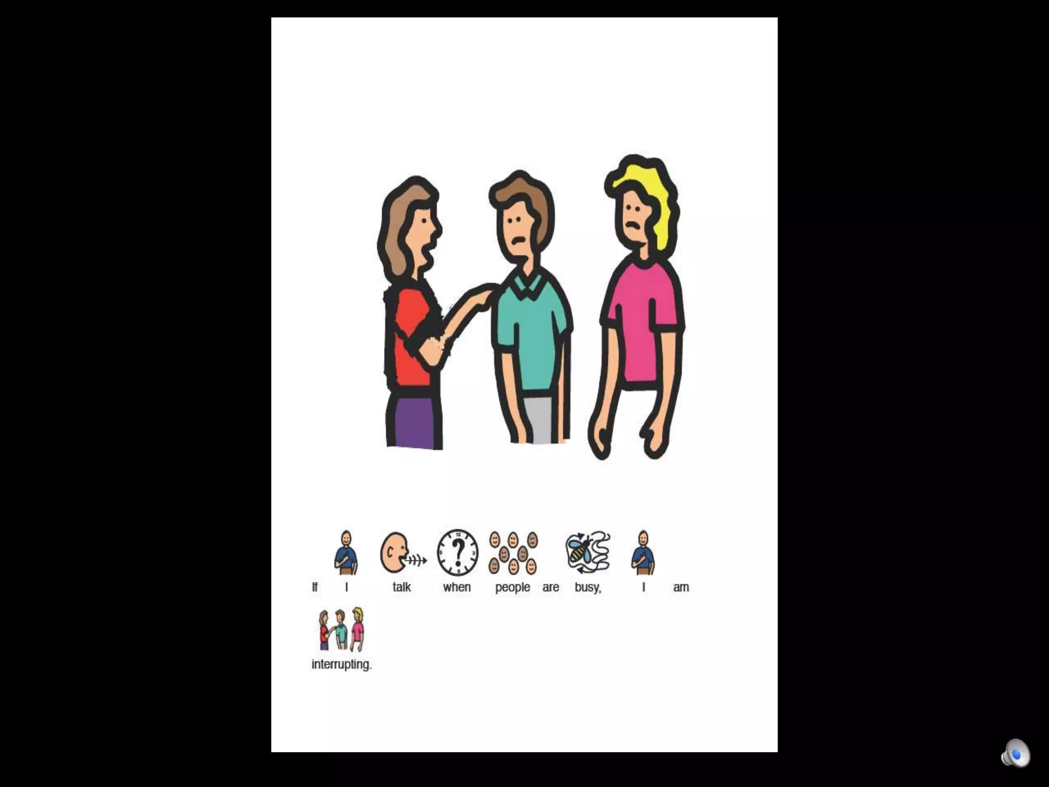 Interrupting social story slide show 2015 | PPTX