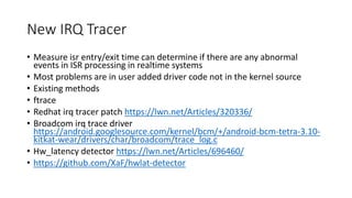 Interrupt latency and its measurements methods | PPTX