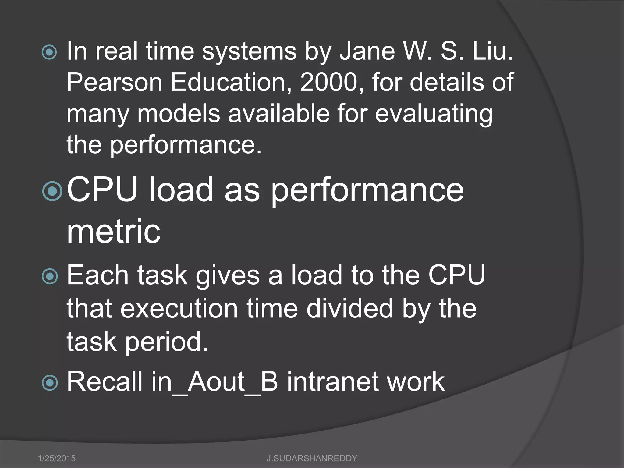 INTERRUPT LATENCY AND RESPONSE OF THE TASK | PPTX