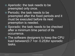 INTERRUPT LATENCY AND RESPONSE OF THE TASK | PPTX
