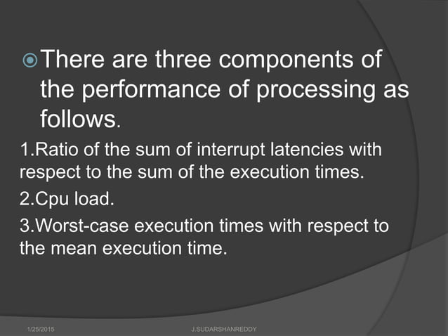 INTERRUPT LATENCY AND RESPONSE OF THE TASK | PPTX