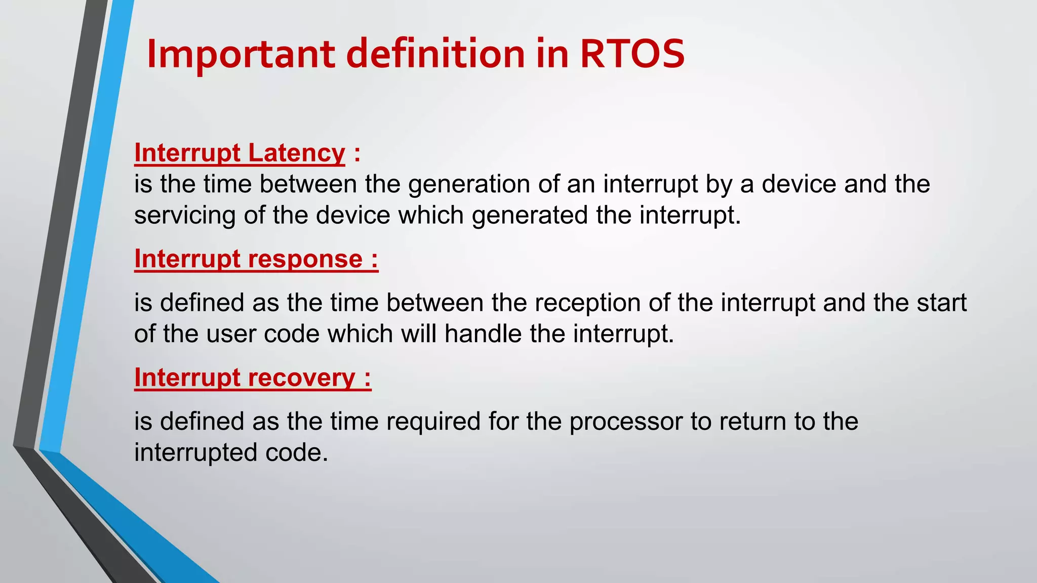 Interrupt in real time system | PPTX