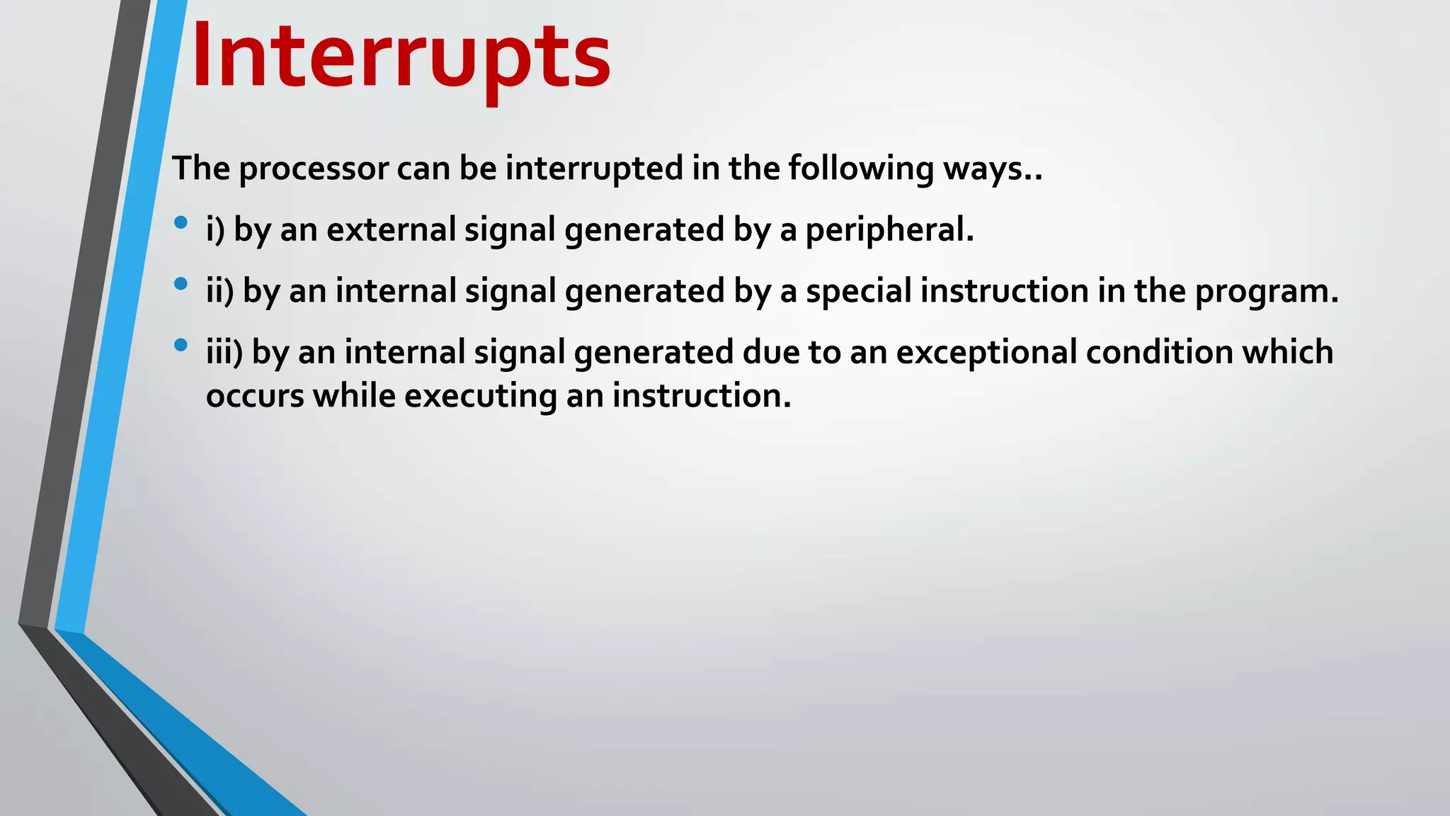 Interrupt in real time system | PPTX