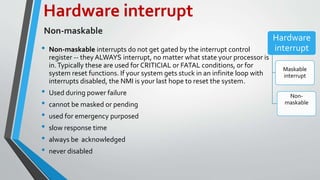 Interrupt in real time system | PPTX