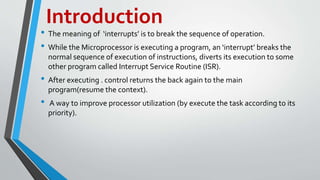 Interrupt in real time system | PPTX